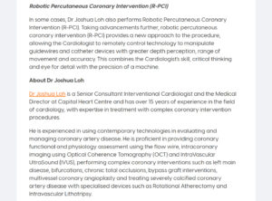 Advanced Percutaneous Coronary Intervention - Capital Heart Centre